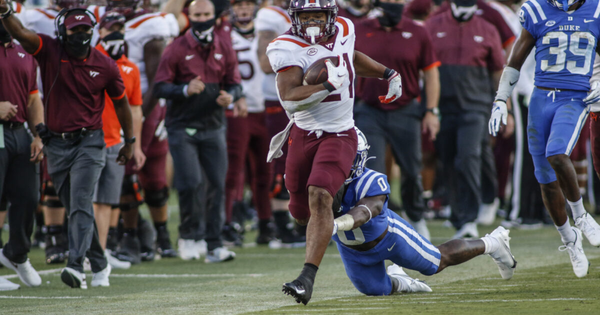 Hokie Players, Fans Kick Off Khalil Herbert For… | The Tech Lunch Pail